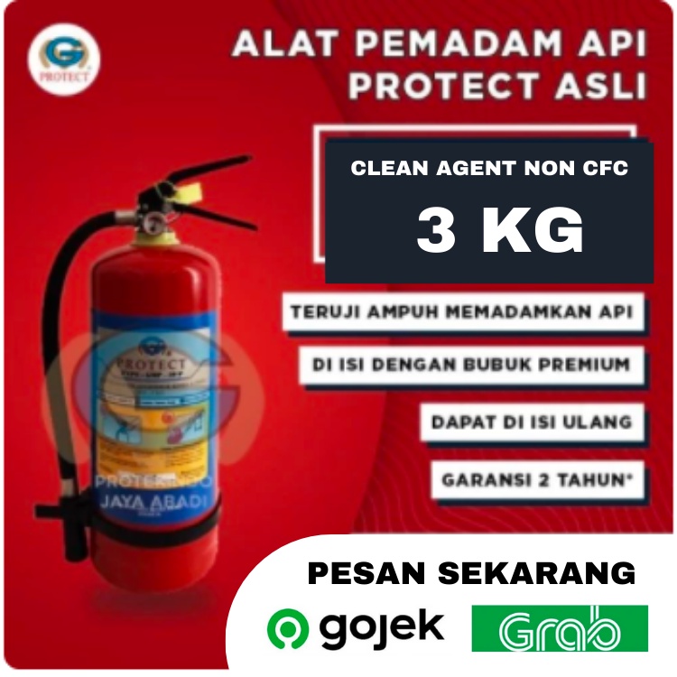 Jual APAR 3kg Non Halon Non CFC / APAR 3 kg Halon Free Clean Agent ...