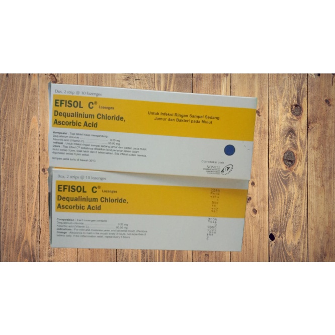 Jual EFISOL C LOZENGES TABLET PER BOX ISI 2 STRIP | Shopee Indonesia