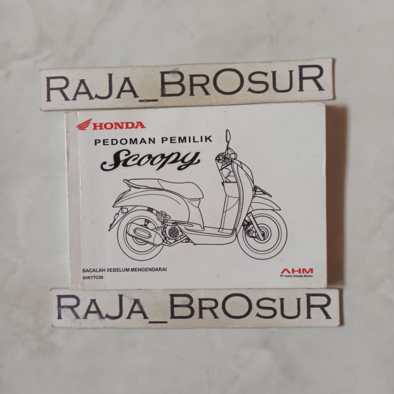 Jual Buku pedoman pemilik/Manual book Honda Scoopy Karburator/Scoopy ...