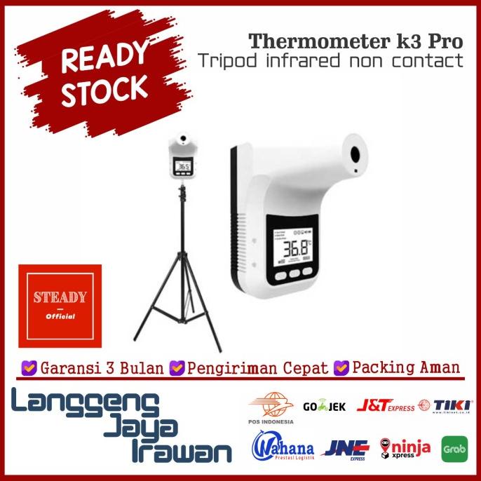 Jual Thermometer K3 Pro Wall Dinding Tripod Infrared Non Contact ...