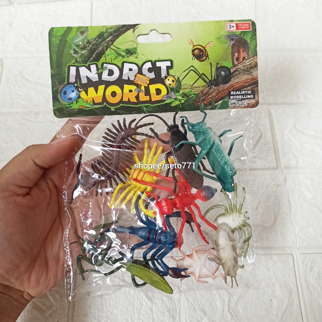 Jual GY203 Mainan Serangga Mini Insect World Kalajengking Belalang ...