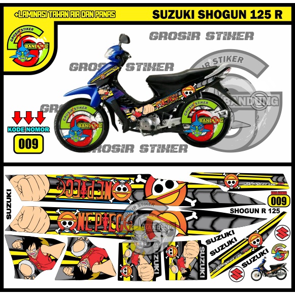 Jual STRIPING VARIASI STIKER MOTOR SUZUKI SHOGUN 125 R ONEPIECE ...