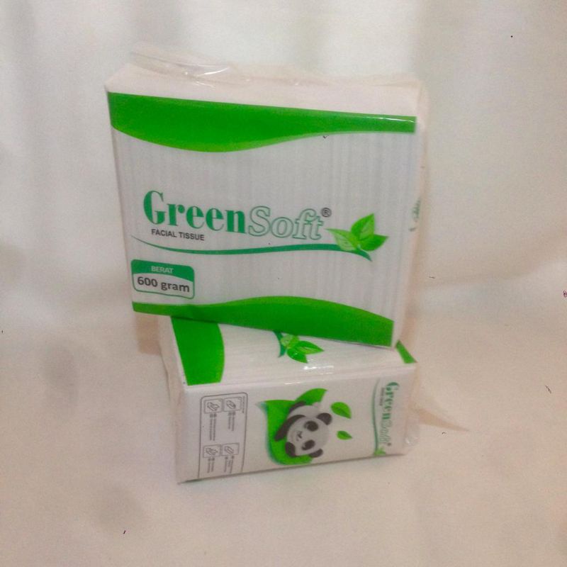 Jual Green Soft Facial Tissue / Tisu Wajah Refill 600 gram | Shopee ...