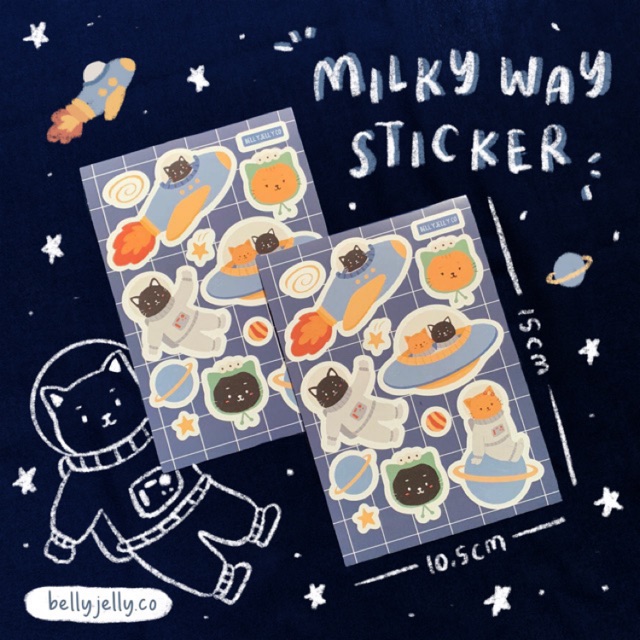 Jual bellyjelly milky way sticker | Shopee Indonesia