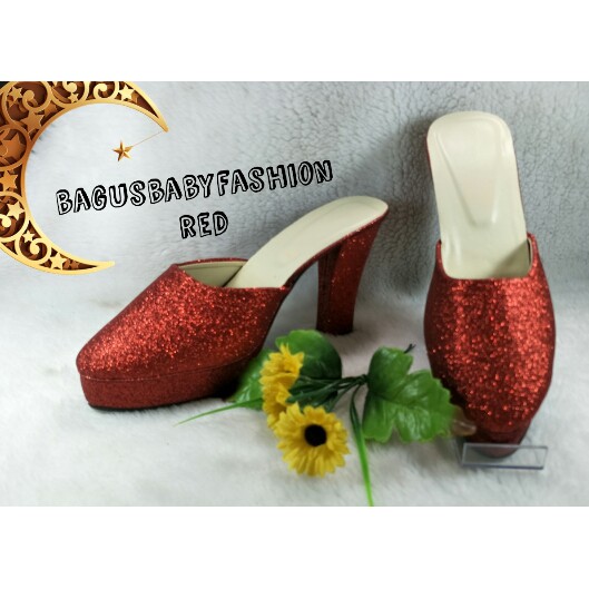 Jual Sandal cantik High Heels Warna Merah Elegan Fosa Sie | Shopee ...
