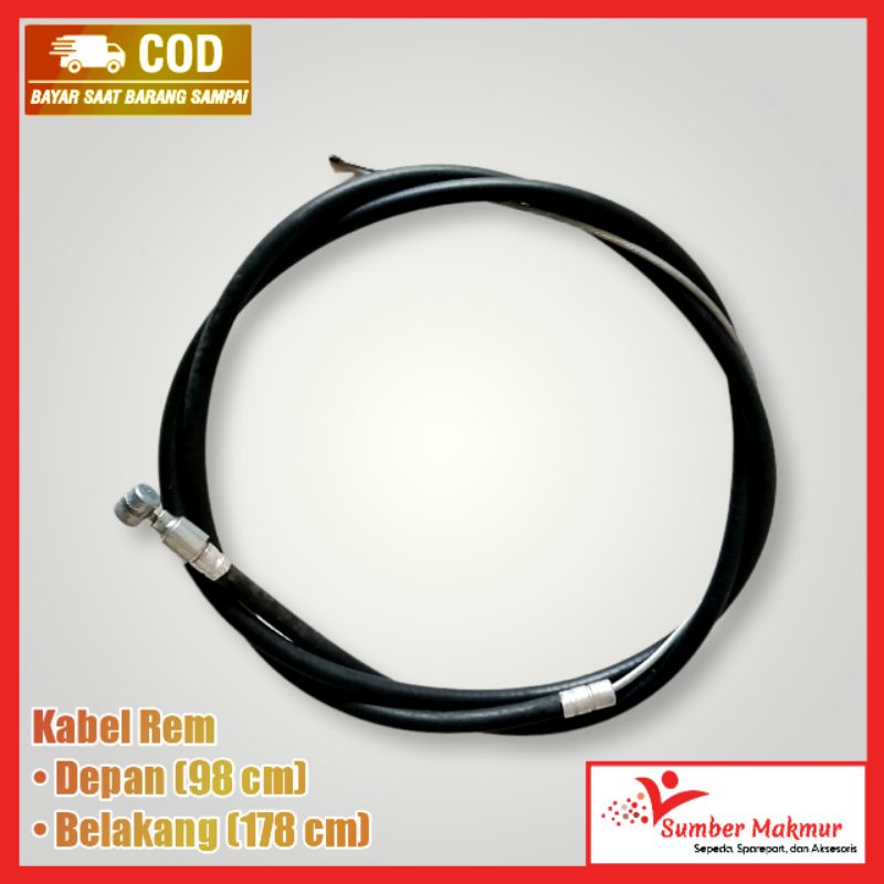 Jual Kabel Rem Sepeda Depan Belakang Panjang BMX MINI MTB LIPAT ukuran ...