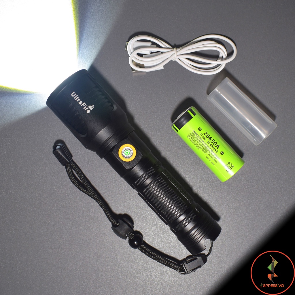 Jual Senter LED XHP 90 USB-C Cree Compact 5 Mode baterai 18650 | 26650 ...