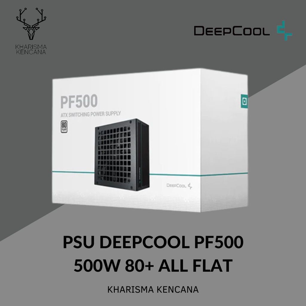 Jual PSU DEEPCOOL PF500 500W 80+ ALL FLAT | Shopee Indonesia