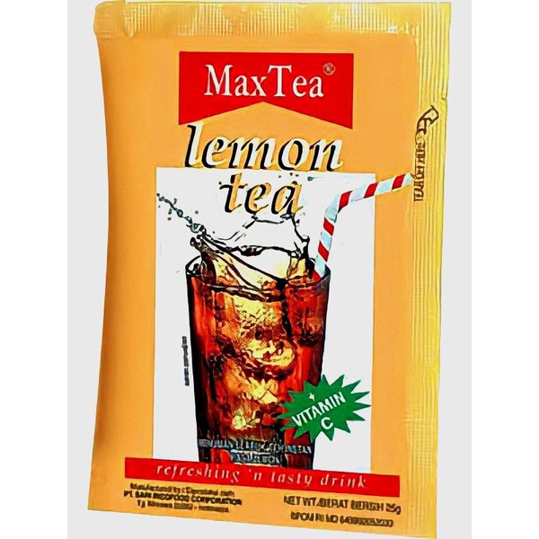 Jual Max Tea lemon tea 3 renceng (30 sachet) | Shopee Indonesia