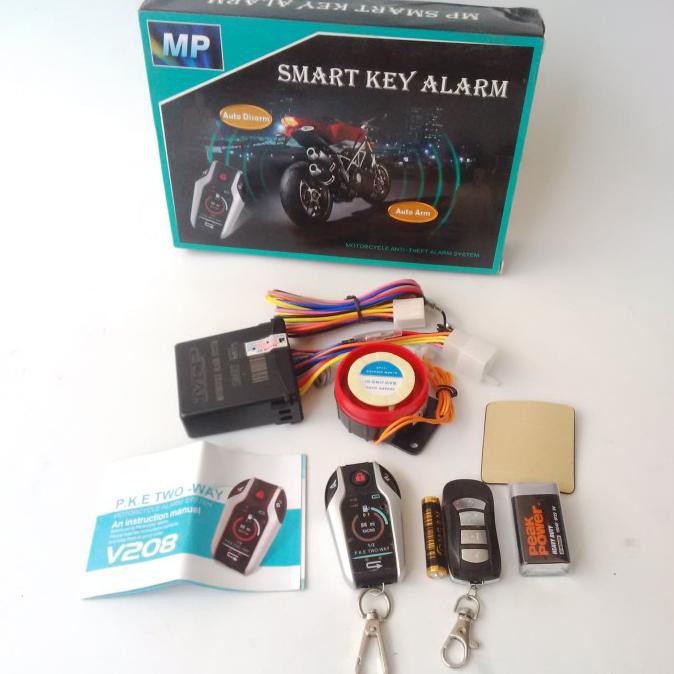 Jual Alarm Motor MP Smart Key Alarm Motor Anti Maling Alarm Smart Key ...
