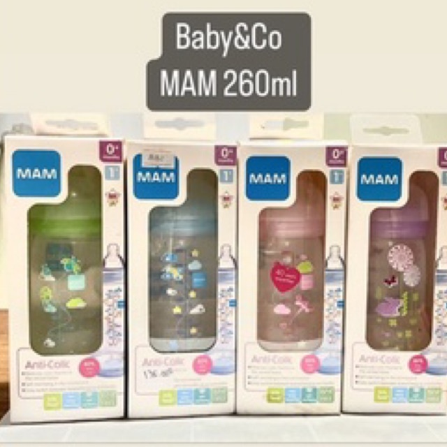 Jual Mam botol susu anti kolik anti sedak Mam anti colic bottle 260ml ...