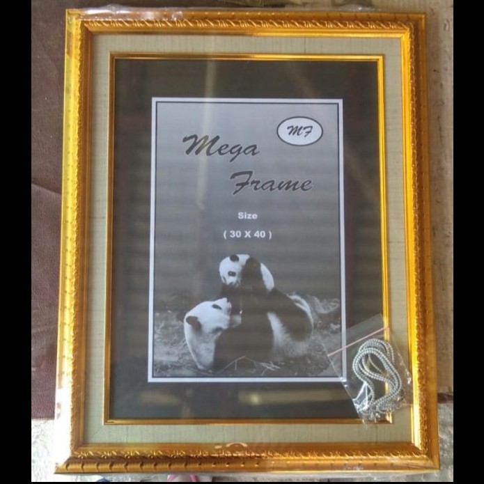 Jual Bingkai Foto 30X40 Linen # 12R 17R include packing bubble frame ...
