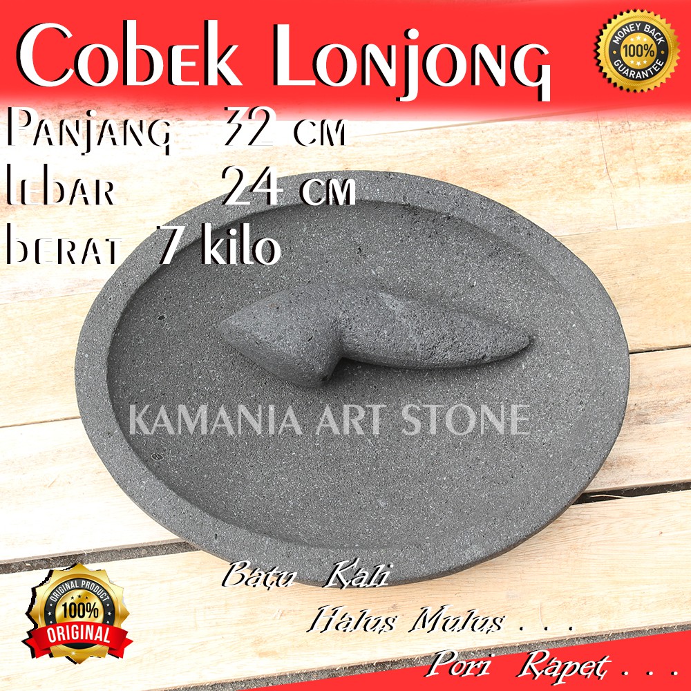 Jual Cobek batu OVAL LADO Cowek batu asli Grade A Real Picture Batu ...
