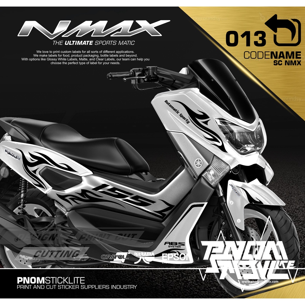 Jual Cutting Stiker Striping Nmax 2015 2016 2017 2018 2019 Pack 1 SC ...