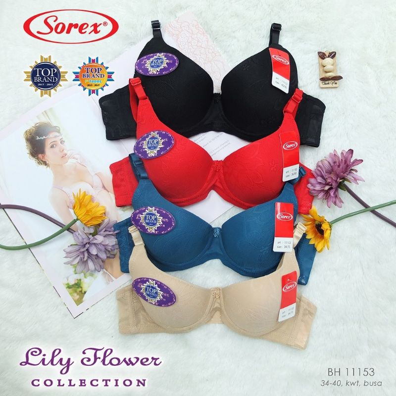 Jual BH WANITA BRA SOREX 11153 BUSA TIPIS + KAWAT KAIT 2 | Shopee Indonesia