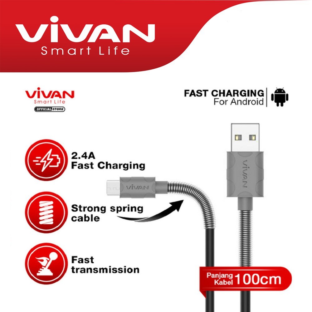 Jual Kabel Vivan FM100 Micro | Shopee Indonesia