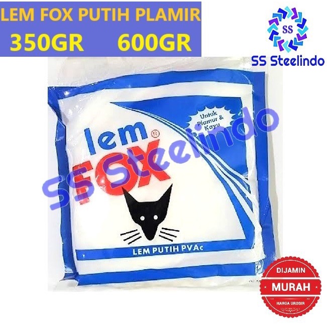 Jual LEM FOX PUTIH KAYU-PLAMIR 350GR-600GR | Shopee Indonesia