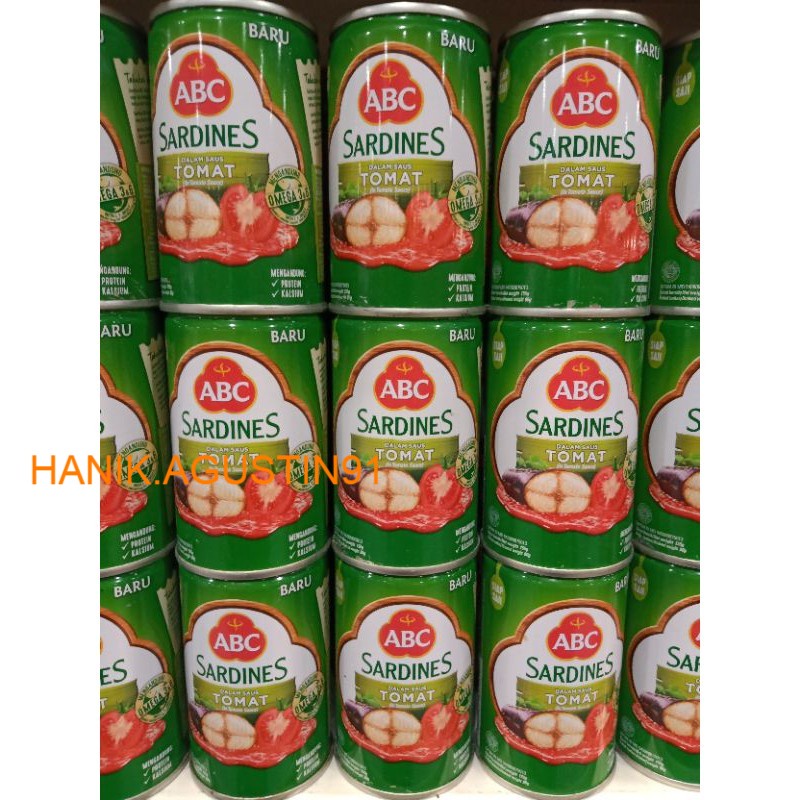 Jual ABC SARDEN SARDINE ALL VARIAN RASA KALENG KECIL 155gr | Shopee ...