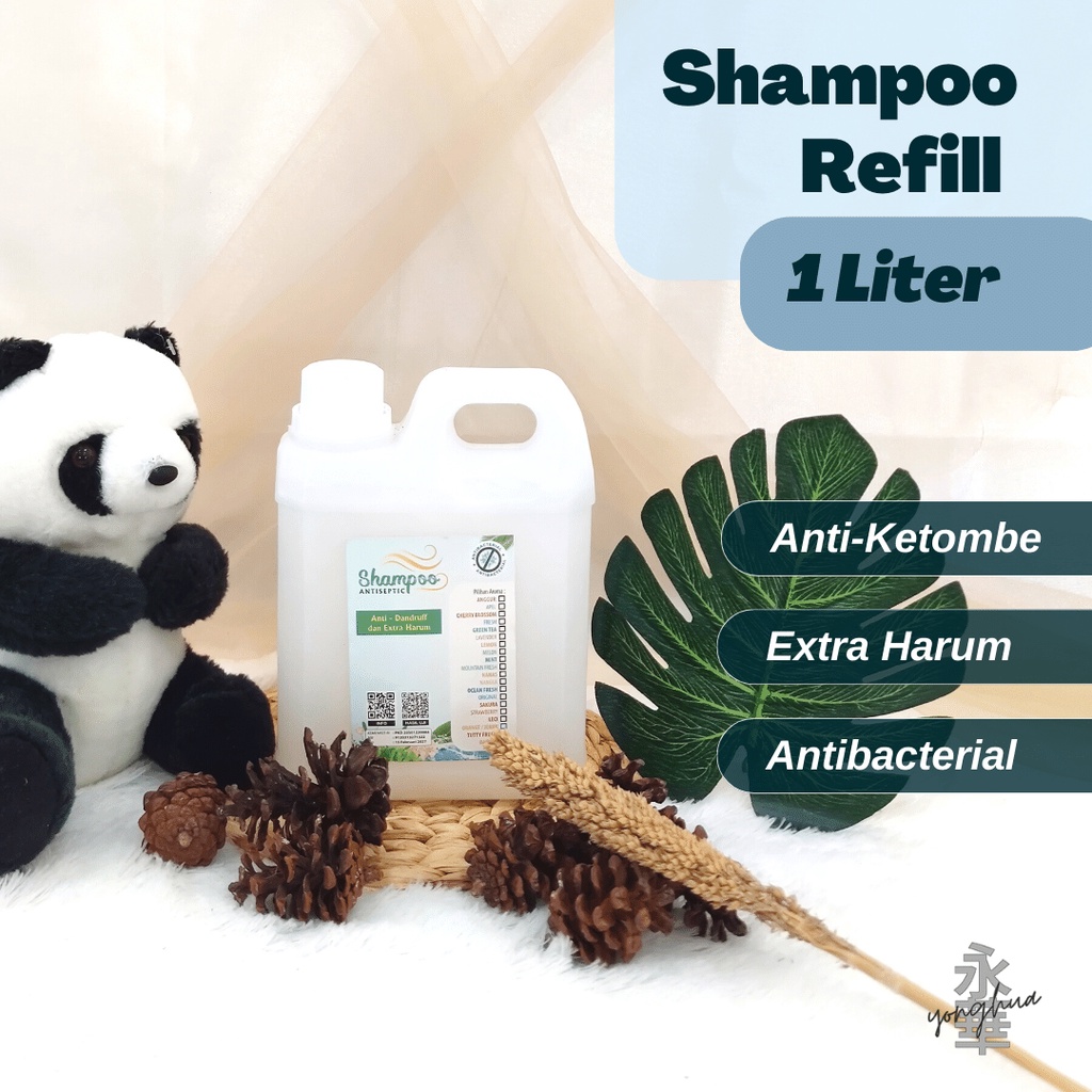 Jual Shampoo Anti Ketombe Sampo Anti Dandruff Shampo Wangi Harum 1 Liter Jerigen | Shopee Indonesia