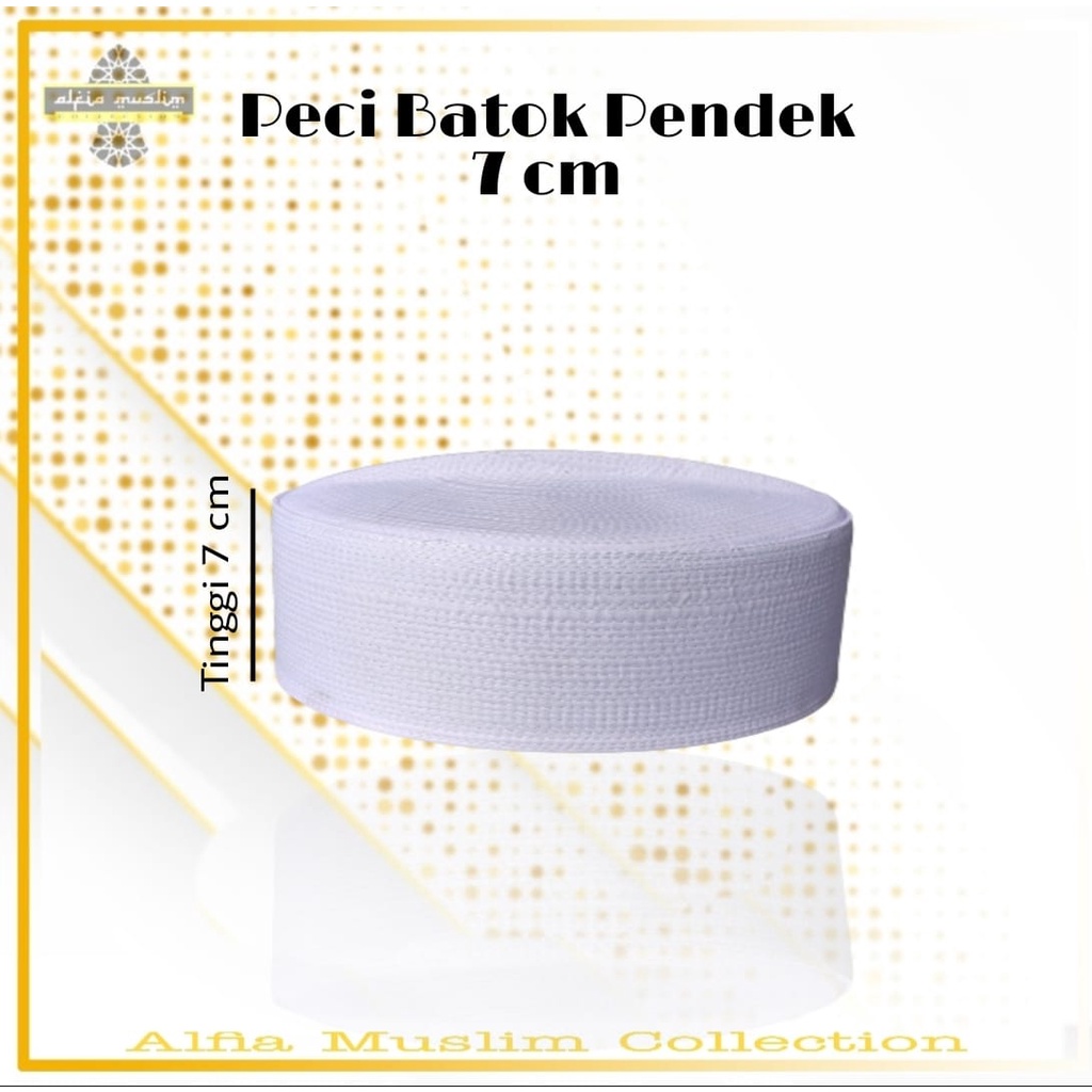 Jual Peci Batok Pendek / Peci Haji / Peci putih / Kopiah Haji / Songko ...