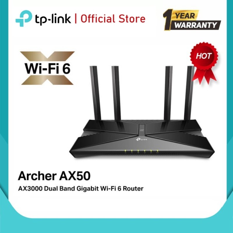 Jual Tp-link Archer AX50 AX3000 Dual Band Gigabit Wi-Fi 6 Router ...