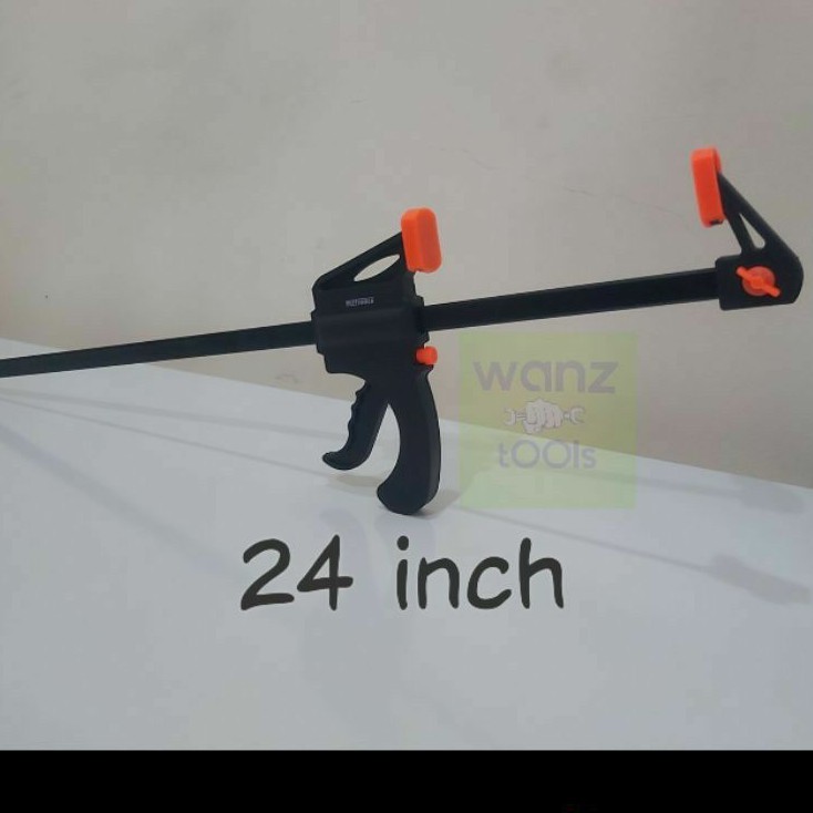Jual F Clamp 24inch Body Besar Klem Kayu Ratchet Grip Quick Release ...