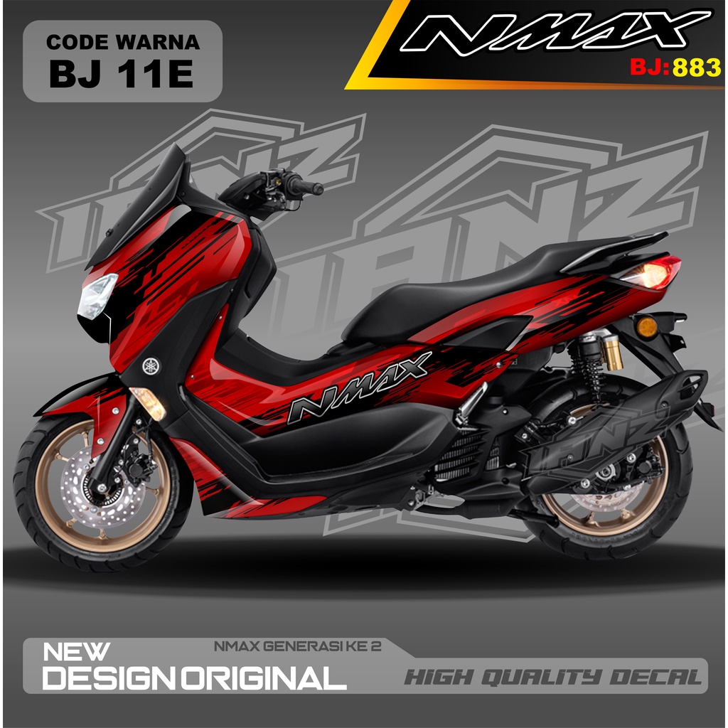 Jual DECAL STICKER NMAX FULL BLOK/ DECAL FULL BODY NMAX / DECAL STIKER ...