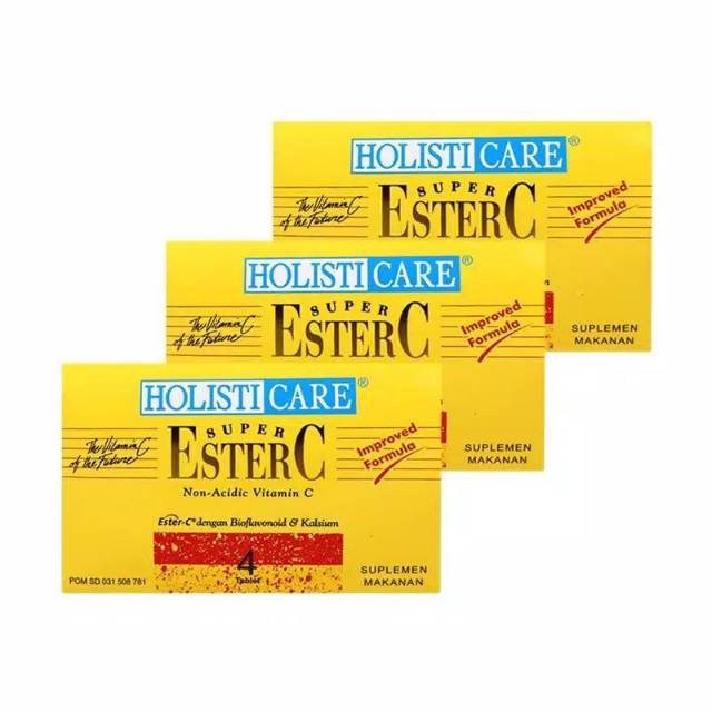 Jual Holisticare Super Ester C Kemasan Strip isi 4 Tablet | Shopee ...