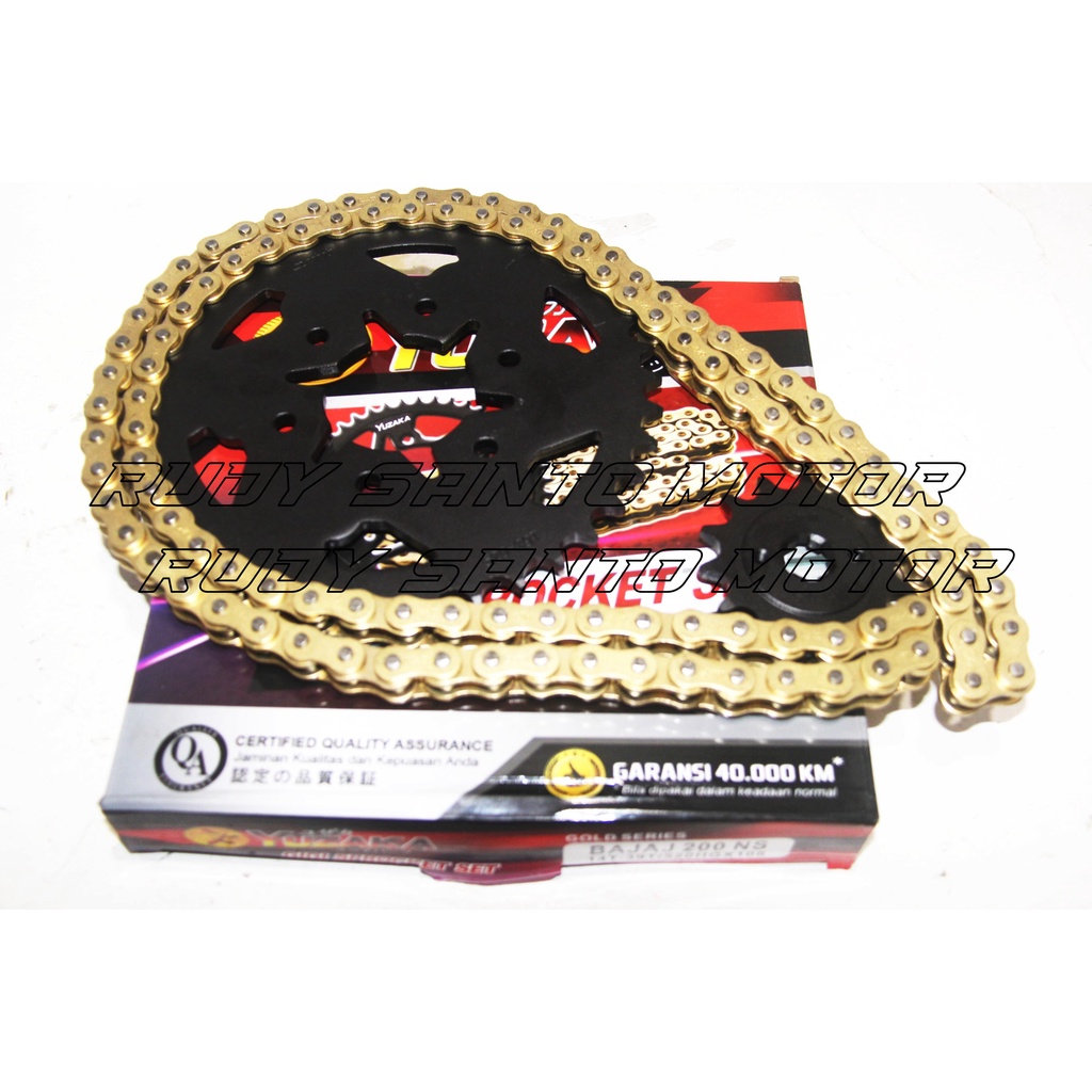 Jual Gearset girset chainkit gear gir set rantai bajaj pulsar 200ns 200 ns | Shopee Indonesia