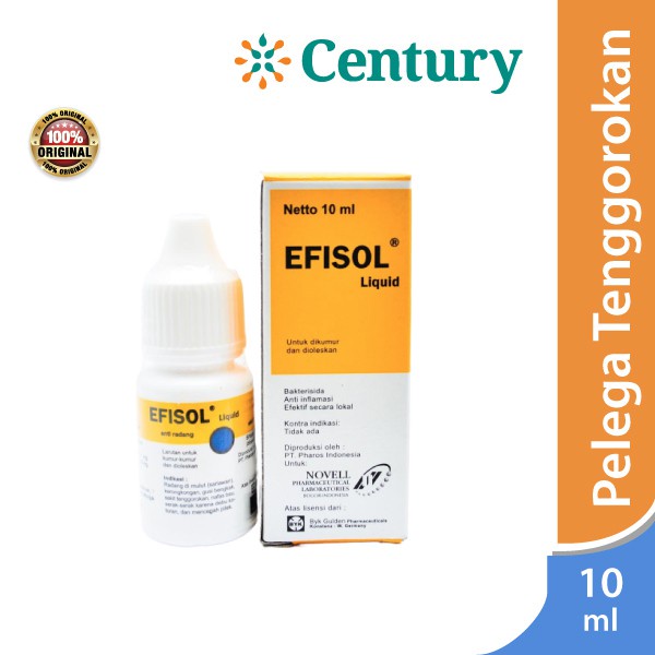 Jual Efisol Liquid 10 ml / Sariawan / Bibir Pecah-pecah / Bau Mulut | Shopee Indonesia