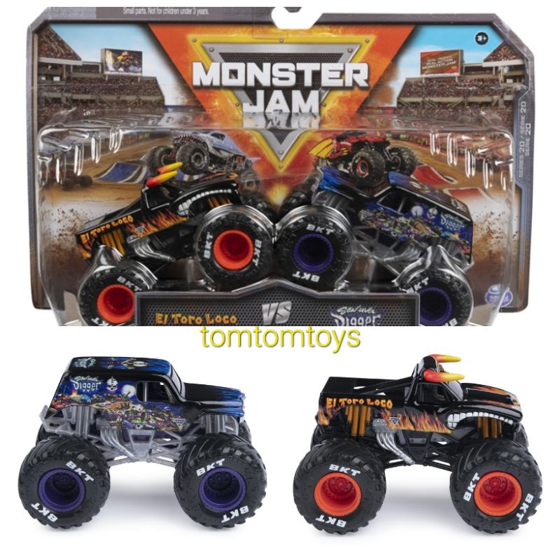 Jual MONSTER JAM El Toro Loco - SonUva Digger Diecast Mobil Monster ...