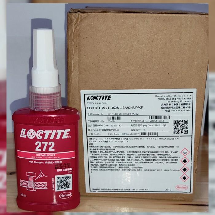 Jual Original Loctite 272 Lem Baut High Temp / Temperatur Tinggi 50 ml ...