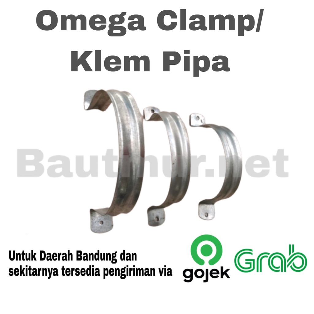 Jual Klem Omega 1" inch - Pipe Clamp - Klem Pipa | Shopee Indonesia