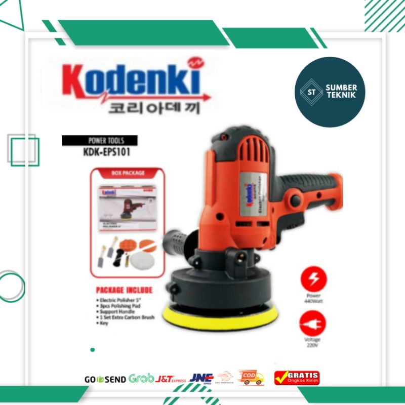 Jual KODENKI EPS101 Mesin Poles Mobil 5 Inch Polisher Alat Poles Motor ...