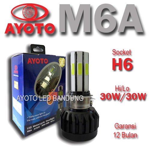 Jual Lampu led 6 Sisi AYOTO M6A 6 sisi H6 PNP Motor Bebek Matic | Shopee Indonesia