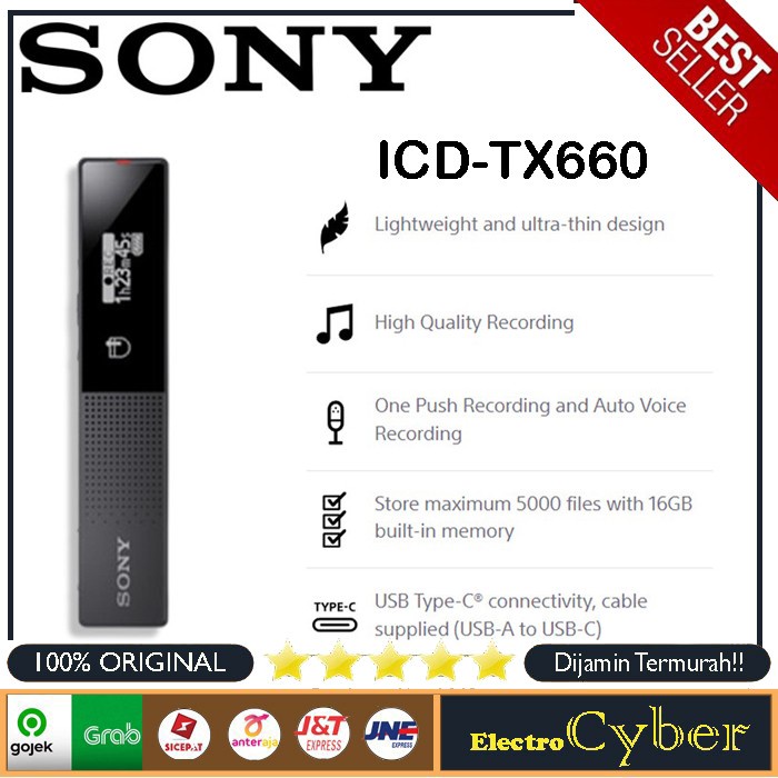Jual Sony ICD-TX660 Digital Voice Recorder | Shopee Indonesia