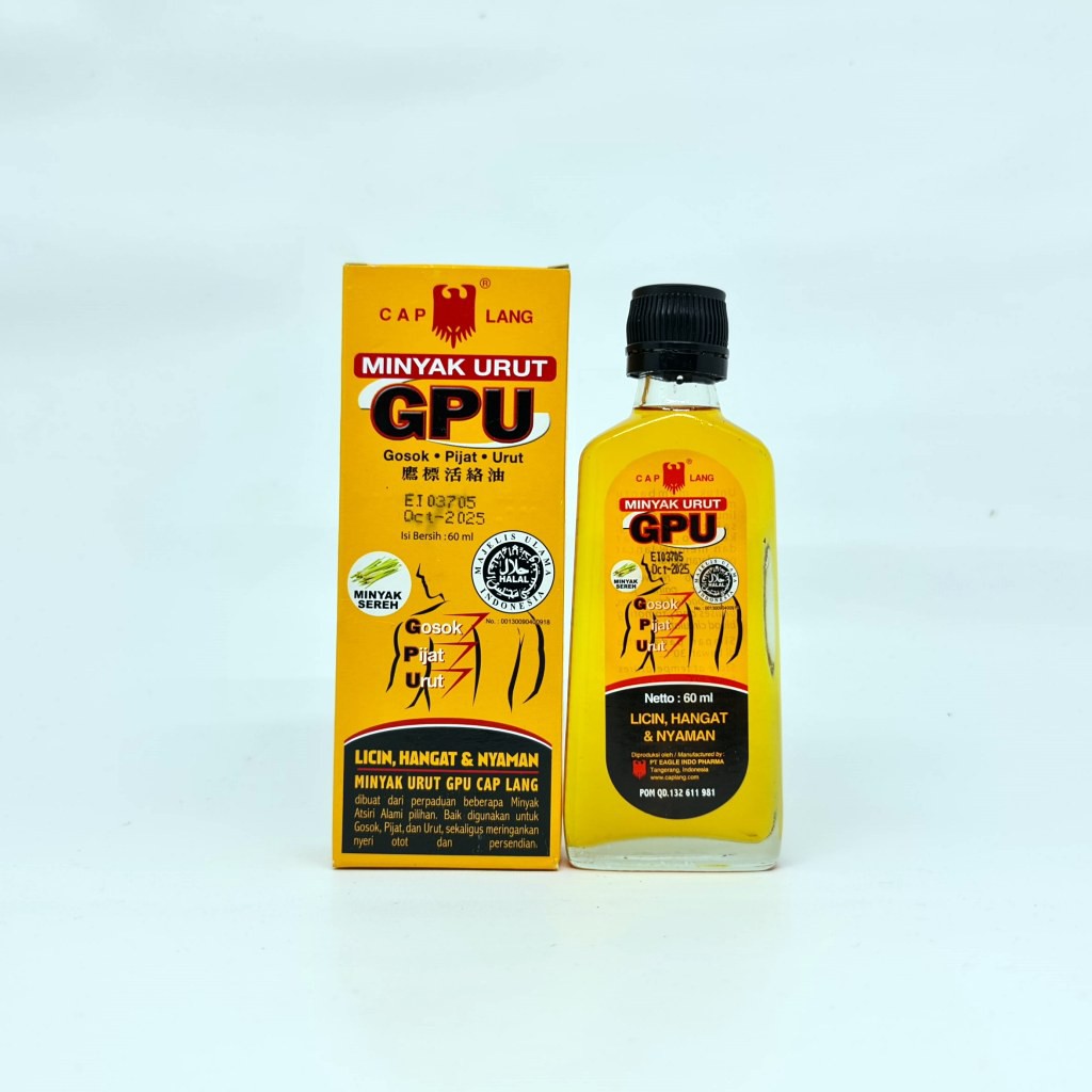 Jual Minyak Urut GPU 60ml Cap LANG (BESAR) | Shopee Indonesia