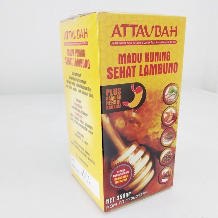Jual Madu Kuning Sehat Lambung Attaubah 350gr Ampuh Atasi Maag GERD ...