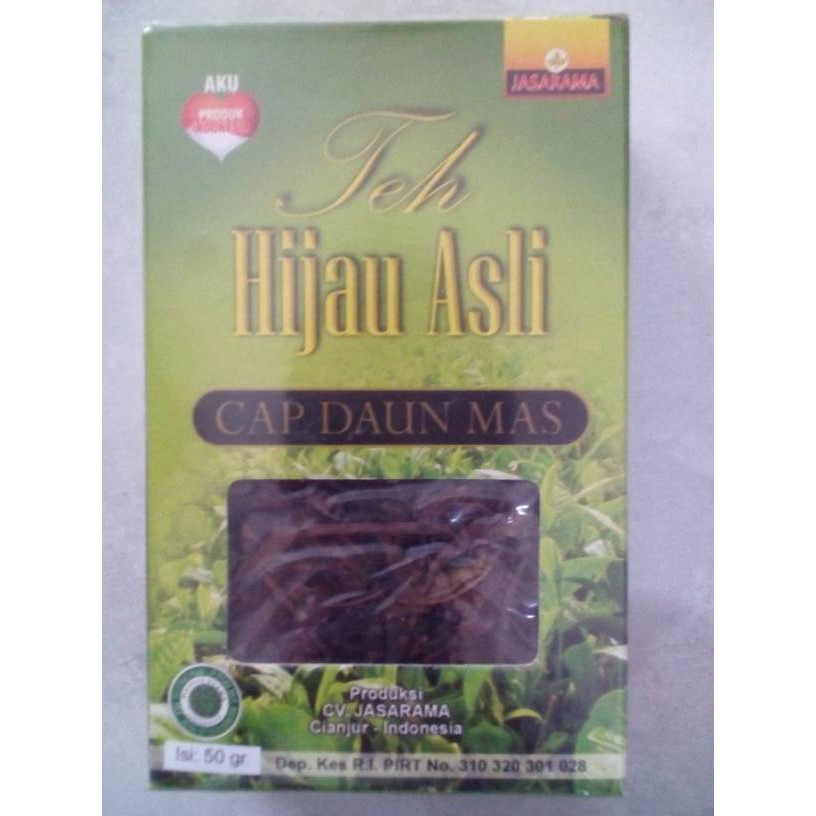 Jual Teh Hijau Asli Herbal Organik Cap Daun Mas | Shopee Indonesia