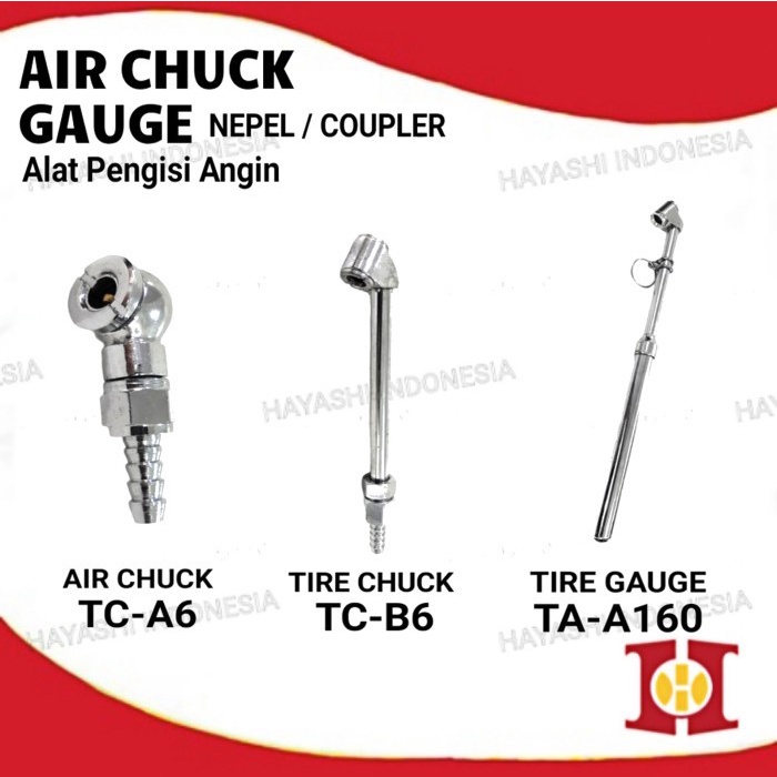 Jual Alat Pengisi Angin Pompa Ban Mobil Motor Tire Chuck Gauge | Shopee ...