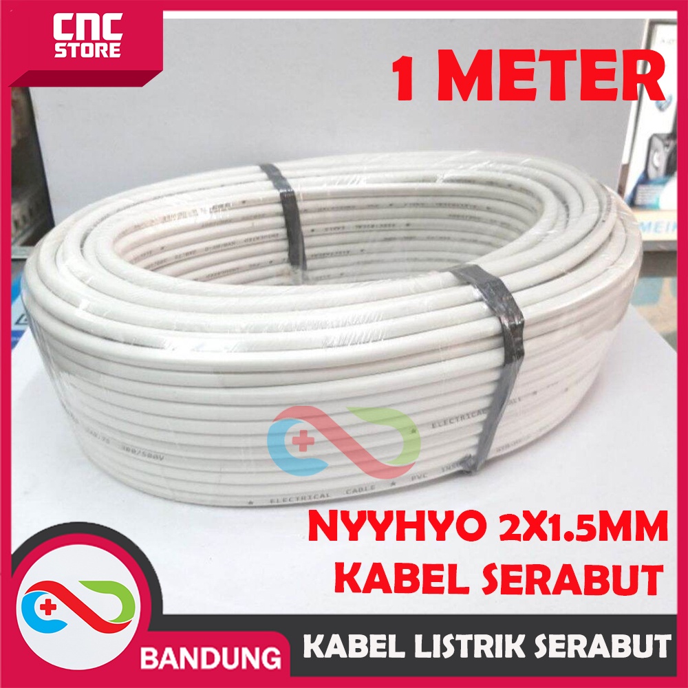 Jual KABEL LISTRIK SERABUT TEBAL 2X1.5 MM NYYHYO KABEL SERABUT PERMETER ...