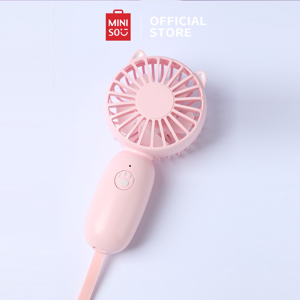 Jual MINISO Mini Fan Kipas Angin Kecil Portable USB 3 Level Kecepatan ...