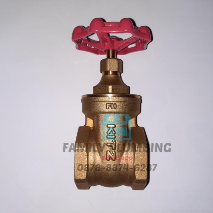 Jual Gate Valve Stop Kran Puter 11/2" Inch Kitz 125 Brass Kuningan Original | Shopee Indonesia