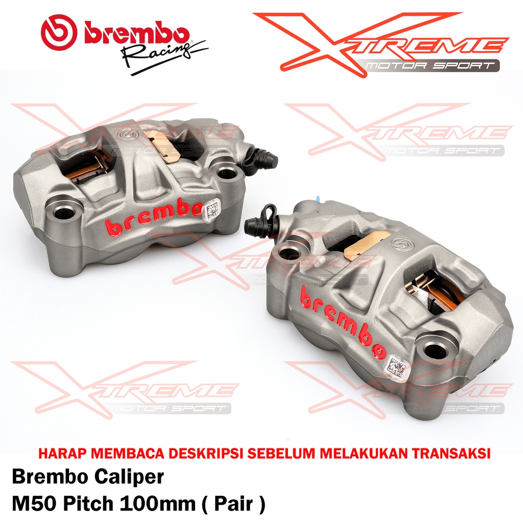 Jual Kaliper Brembo Radial Monoblock M50 100 mm Set Sepasang / Kanan Only / Kiri Only OriginaL ...