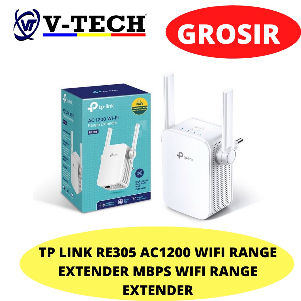 Jual TP LINK RE305 AC1200 WIFI RANGE EXTENDER | Shopee Indonesia