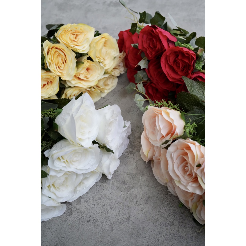 Jual Bunga Ros Premium Eve k10, Bunga kain, bunga plastik | Shopee ...