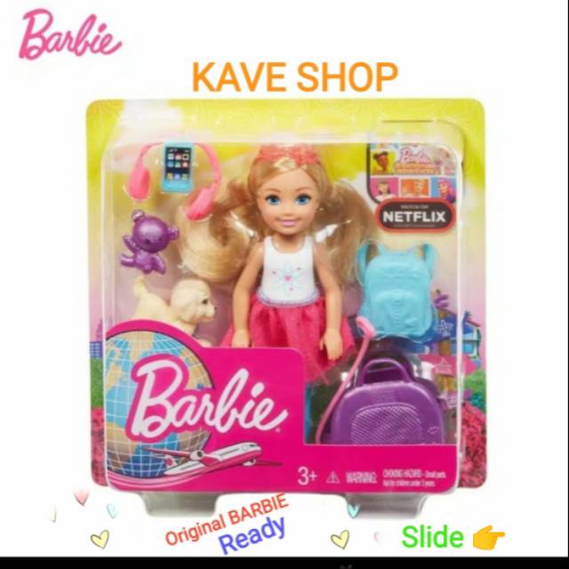 Jual Barbie MATTEL : Travel Chelsea ( Blonde) - Original MATTEL - NEW ...