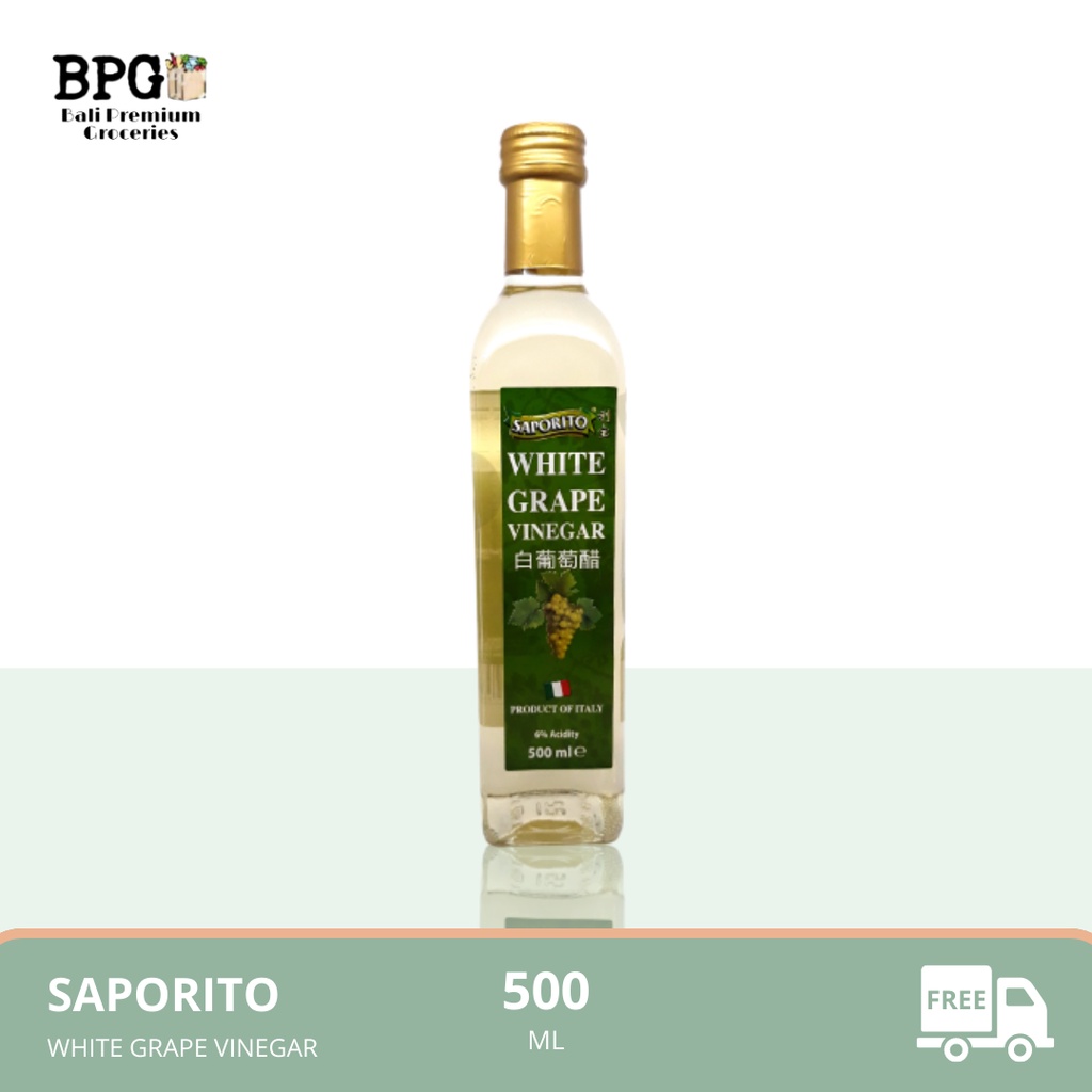 Jual SAPORITO White Grape Vinegar 500 ML | Shopee Indonesia