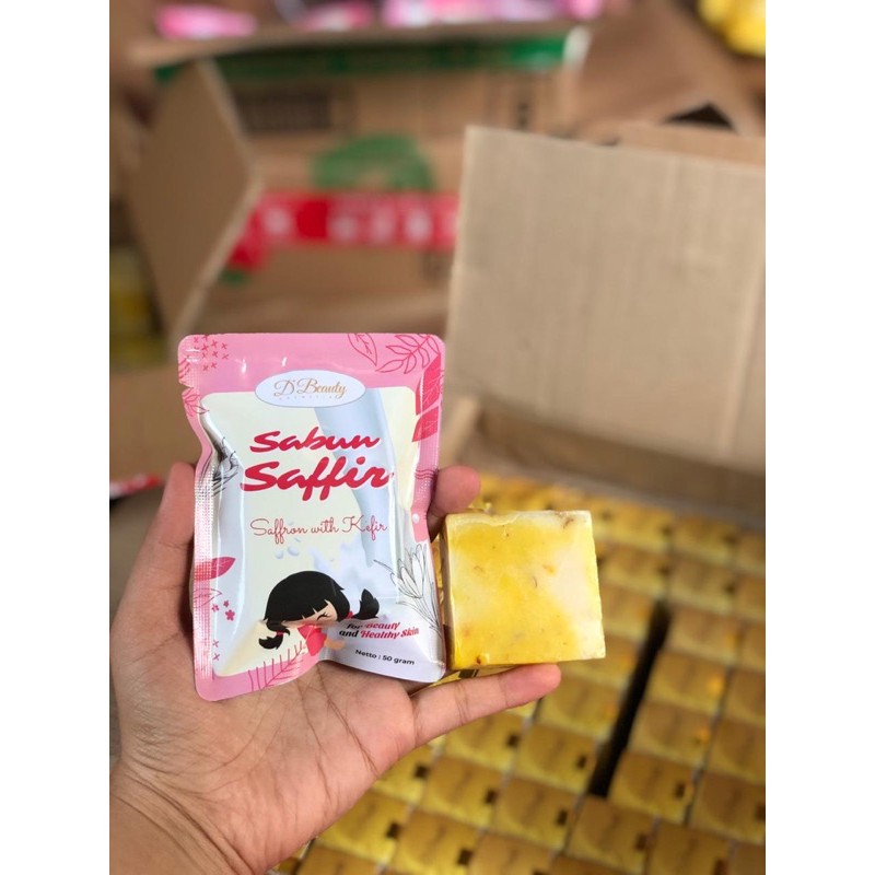 Jual NEW PRODUCT SABUN SAFFIR (SAFFRON WITH KEFIR) PEMUTIH BADAN ...