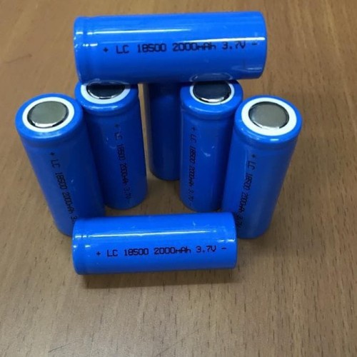Jual Baterai Cas Type 18500 3,7V 2000Mah Batre senter Model Flat ...